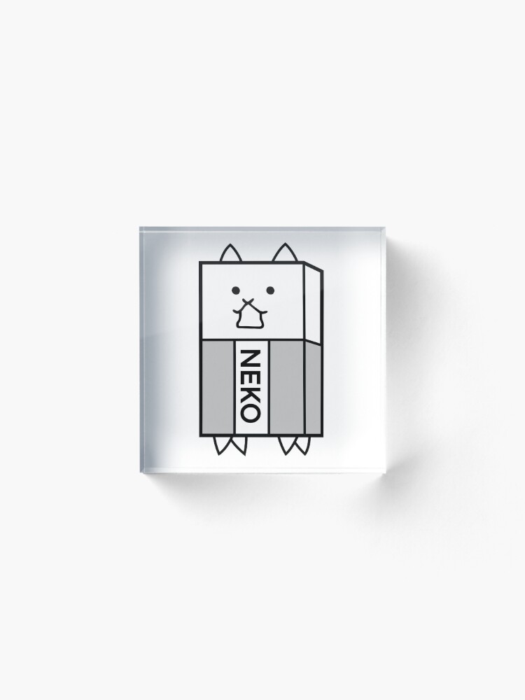 "battle cats eraser cat gomu cat" Acrylic Block for Sale by Yanwun ...