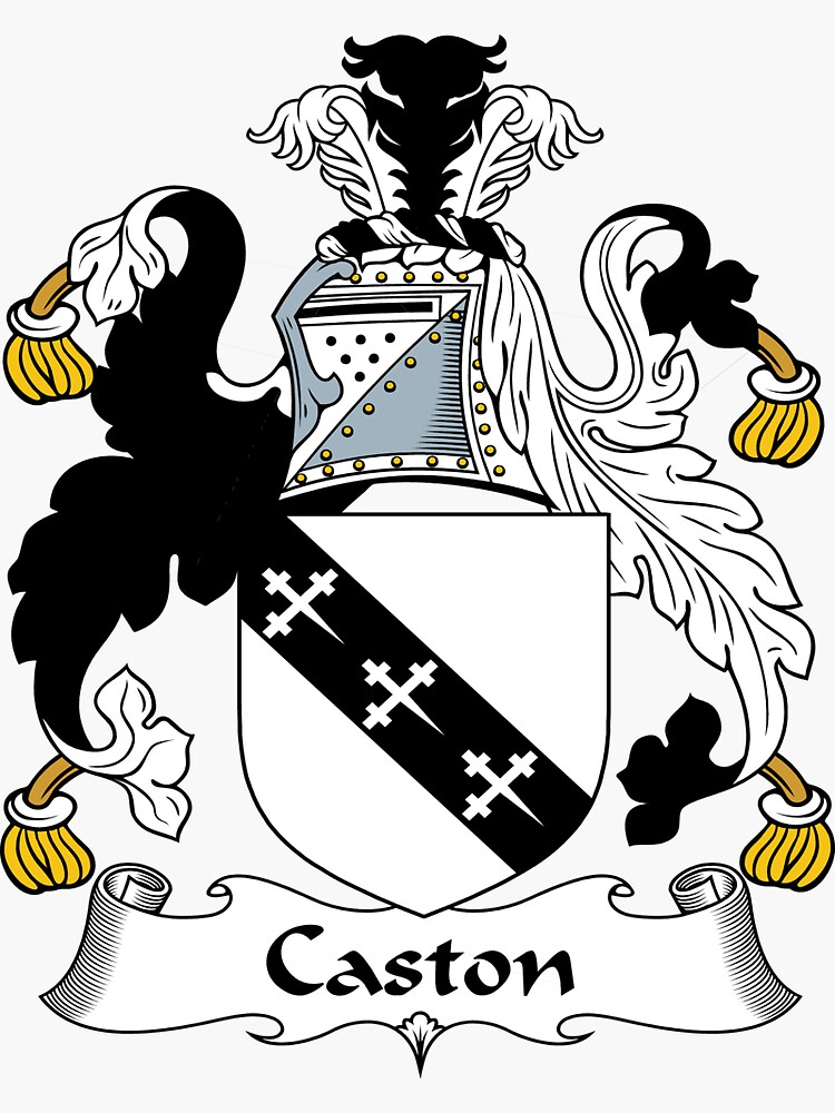 "Caston " Sticker for Sale by HaroldHeraldry | Redbubble