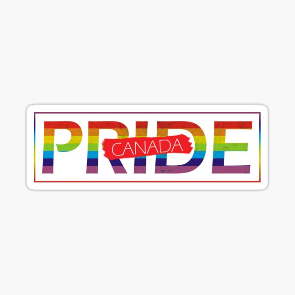 "Canadian Pride Canada lgbtq" Sticker for Sale by EpicMaps | Redbubble