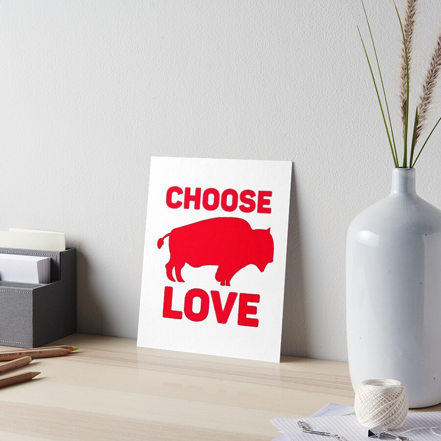 "Stop Hate End Racism Choose Love Buffalo" Art Board Print by SofiaRead ...