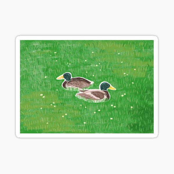 "ducks" Sticker for Sale by popping-popping | Redbubble