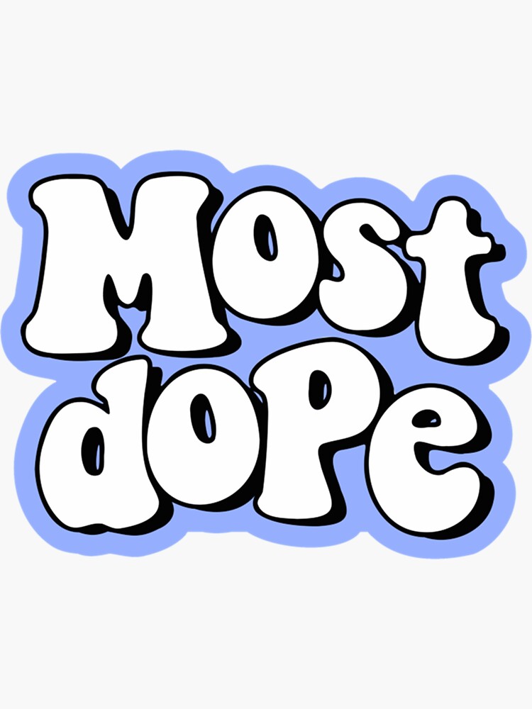 " MIller Most Dope " Sticker for Sale by Daysydesign | Redbubble