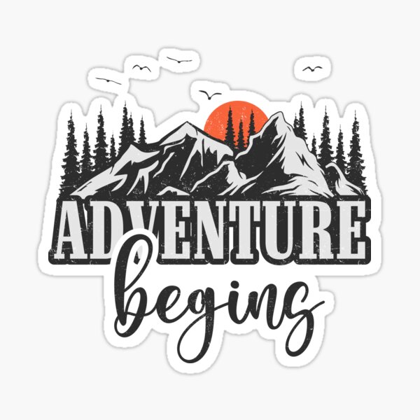 "Adventure Beging" Sticker for Sale by Aleksys | Redbubble