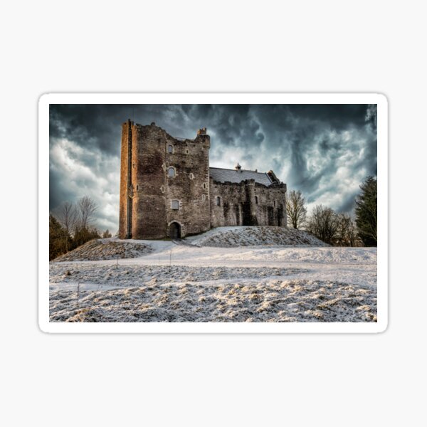"Doune Castle in winter" Sticker for Sale by 242Digital | Redbubble