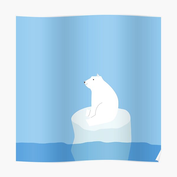 "polar bear" Poster for Sale by hichako | Redbubble