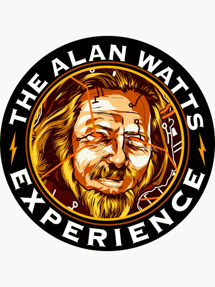 "The Alan Watts Joe Rog" Sticker for Sale by Caleb5564b2 | Redbubble