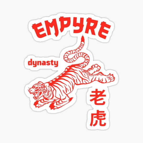 "EMPYRE DYNASTY ORIENTAL LION. " Sticker for Sale by mjtcrp | Redbubble
