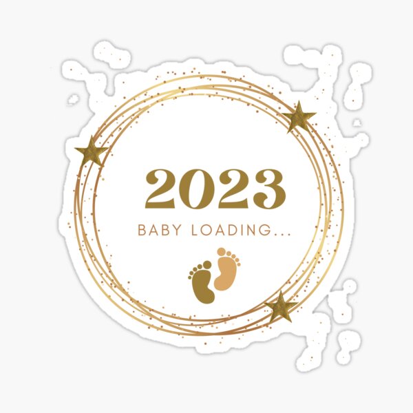 "2023 BABY LOADING" Sticker for Sale by LONATI | Redbubble