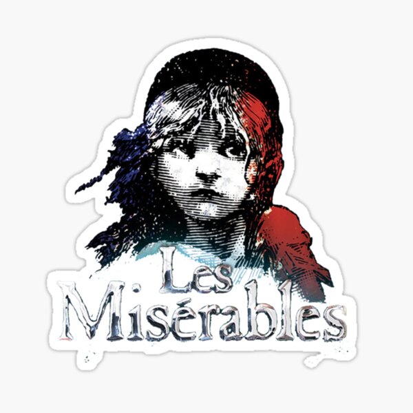 "Les Miserables" Sticker for Sale by ahooper729 | Redbubble