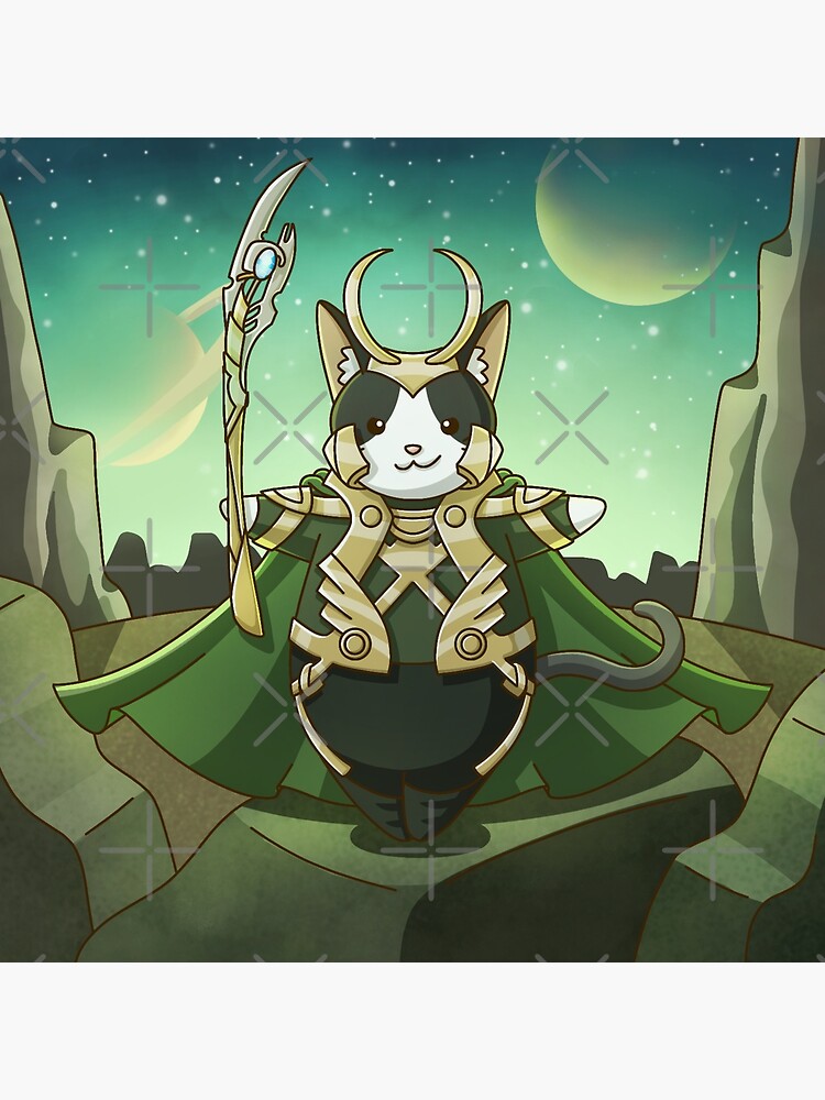 "Loki the Cat" Poster for Sale by kynaaarts | Redbubble