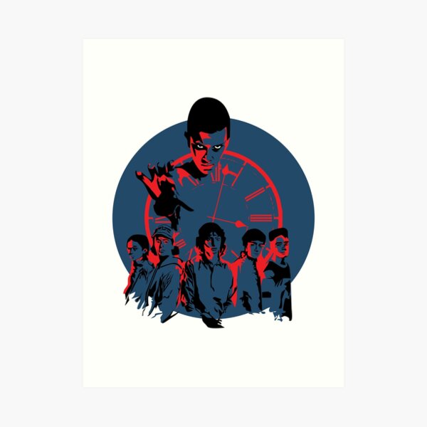 "stranger things grandfather clock" Art Print for Sale by blueflaw ...