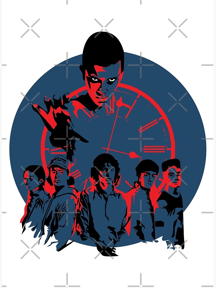 "stranger things grandfather clock" Poster for Sale by blueflaw | Redbubble