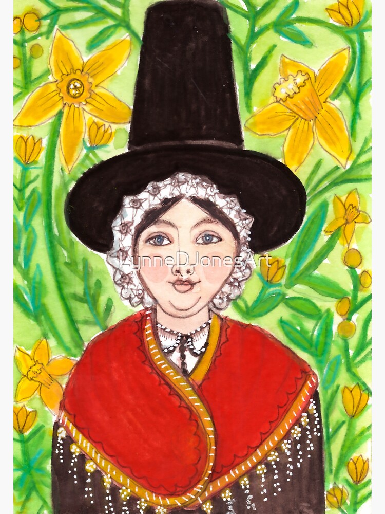 "Welsh Lady, Traditional Welsh Design, Welsh decor, Welsh gift ...