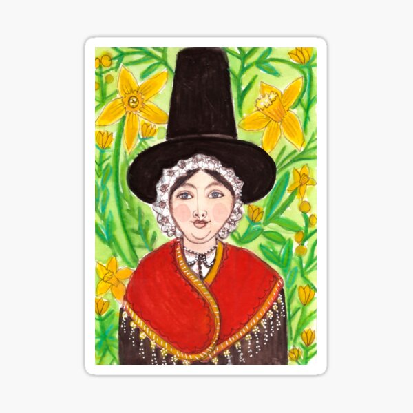 "Welsh Lady, Traditional Welsh Design, Welsh decor, Welsh gift ...
