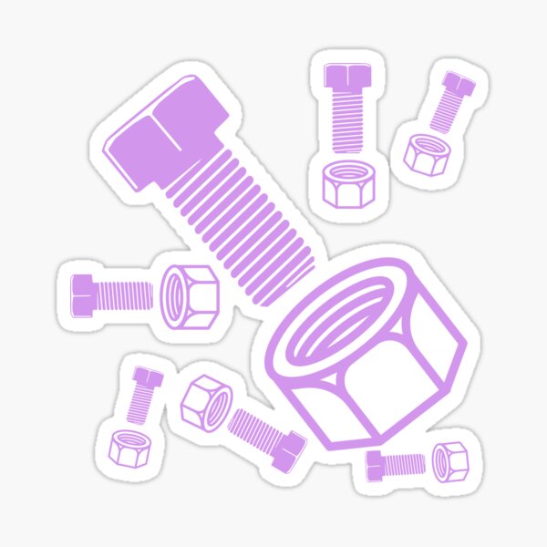 "NUTS AND BOLTS" Sticker by MR-TIMZ-ART | Redbubble