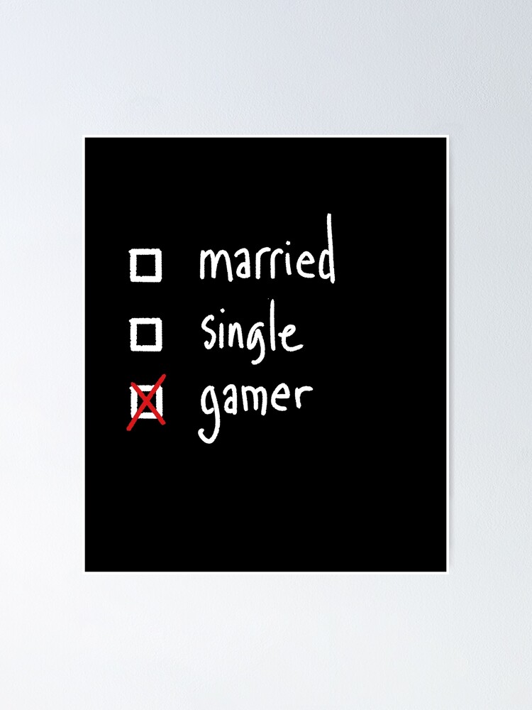 "Gamer status" Poster for Sale by fredlevy-hadida | Redbubble