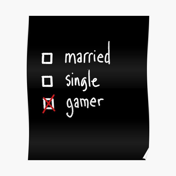 "Gamer status" Poster for Sale by fredlevy-hadida | Redbubble