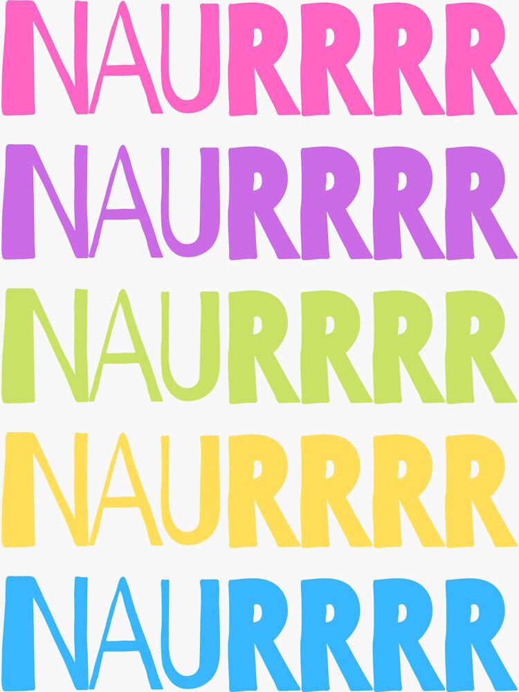 "NAURRR TIKTOK MEME" Sticker for Sale by FandomUtopia | Redbubble