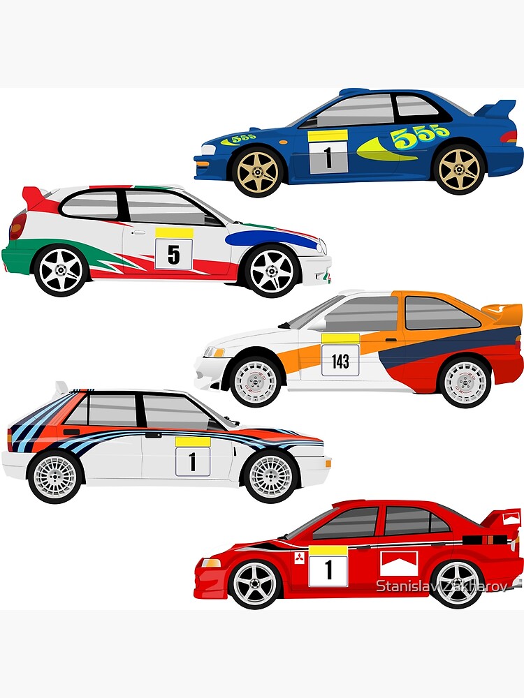 "90s Rally Legends" Poster for Sale by Agurec7 | Redbubble