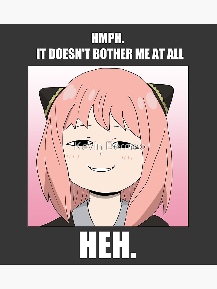 "Anya Forger HEH." Poster for Sale by KevinBro123 | Redbubble