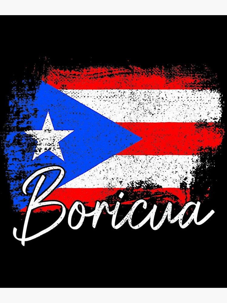 Lámina fotográfica «Orgullo de la bandera puertorriqueña de Puerto Rico ...