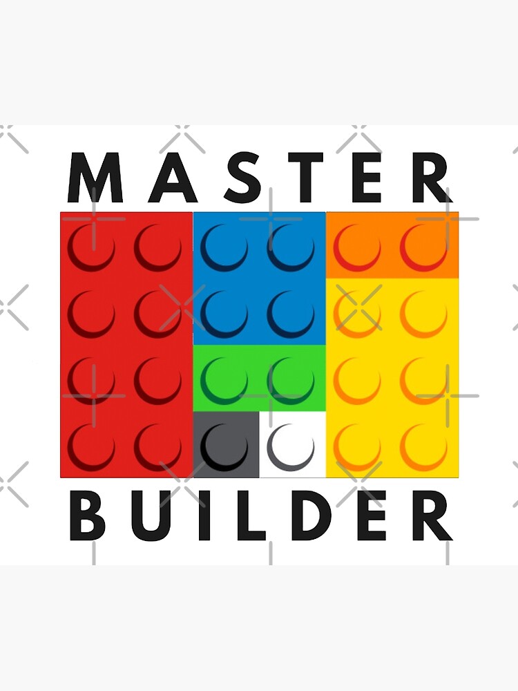 "Master builder - Building blocks" Poster for Sale by ArtAndDesignA ...
