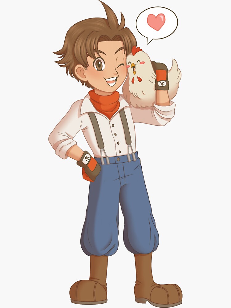 "Harvest Moon Mark" Sticker for Sale by yazilla | Redbubble