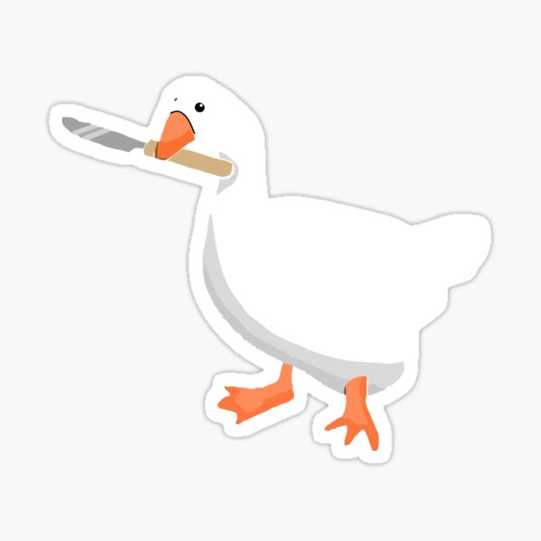 "Goose with Knife - Untitled Goose Game" Sticker for Sale by LAUR0 ...