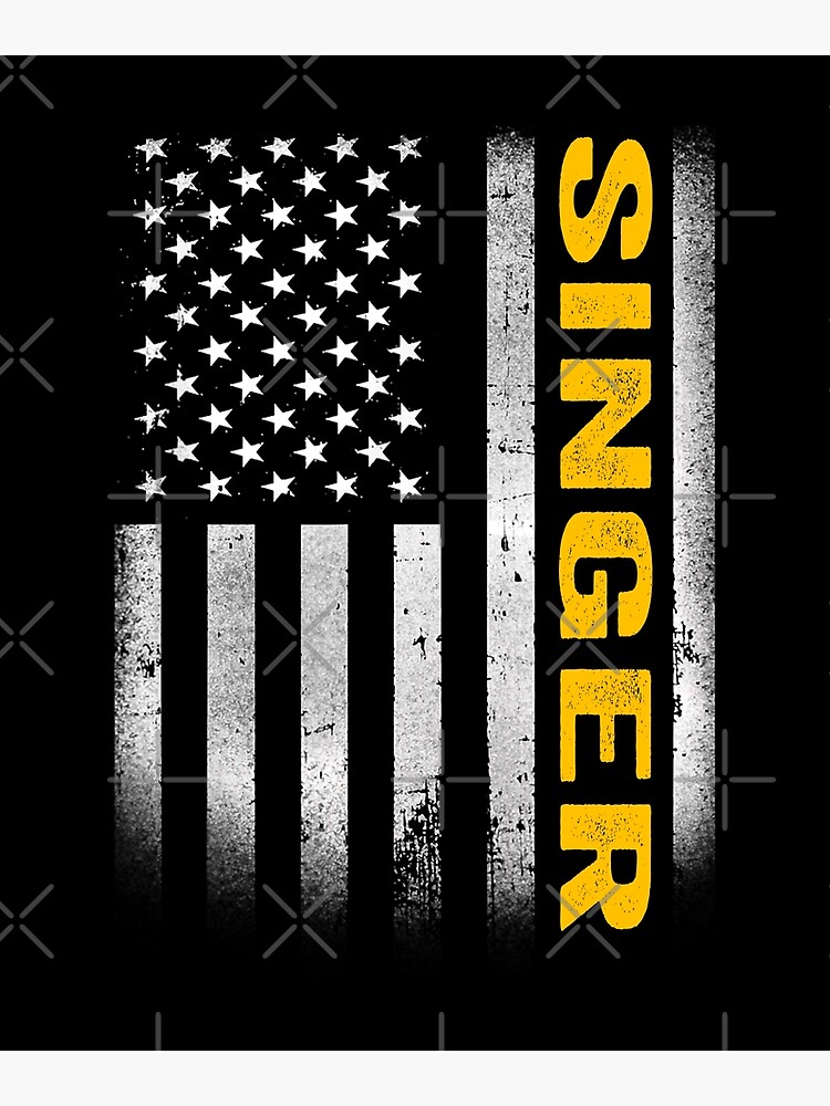 "singer Dad American Flag, Vintage USA singer American Flag, singer Dad ...