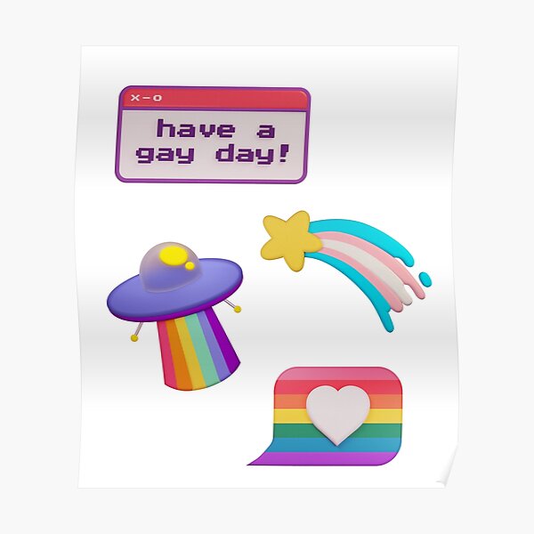 "Gay Pride LGBT Pride month 3D Shemale" Poster for Sale by ...