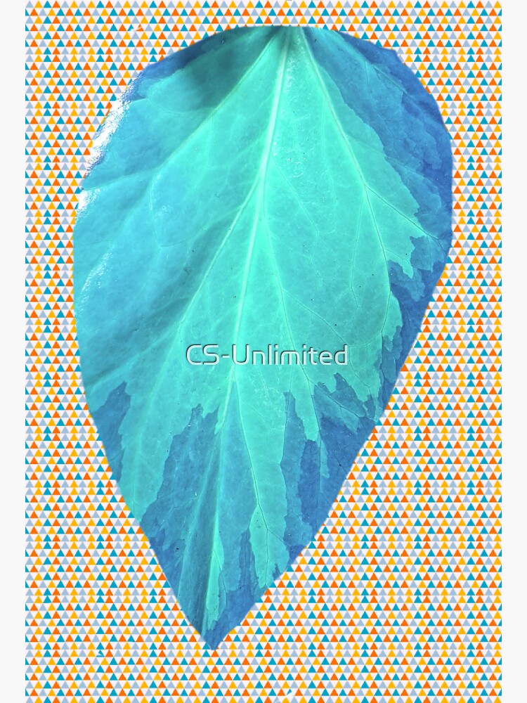 "Cyan leaves" Sticker for Sale by CS-Unlimited | Redbubble
