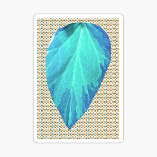 "Cyan leaves" Sticker for Sale by CS-Unlimited | Redbubble