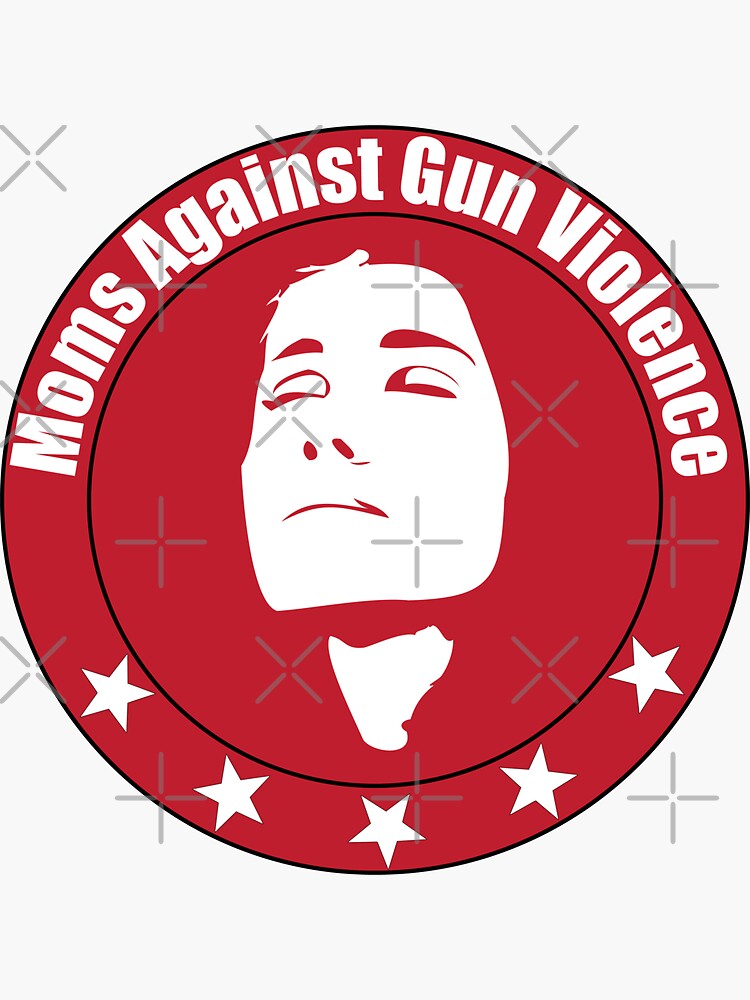 "Moms Against Gun Violence" Sticker by TheMikis | Redbubble