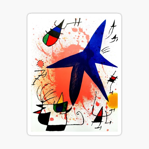 "joan miro" Sticker for Sale by itsmeart | Redbubble