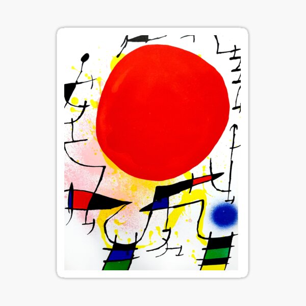 "joan miro" Sticker for Sale by itsmeart | Redbubble
