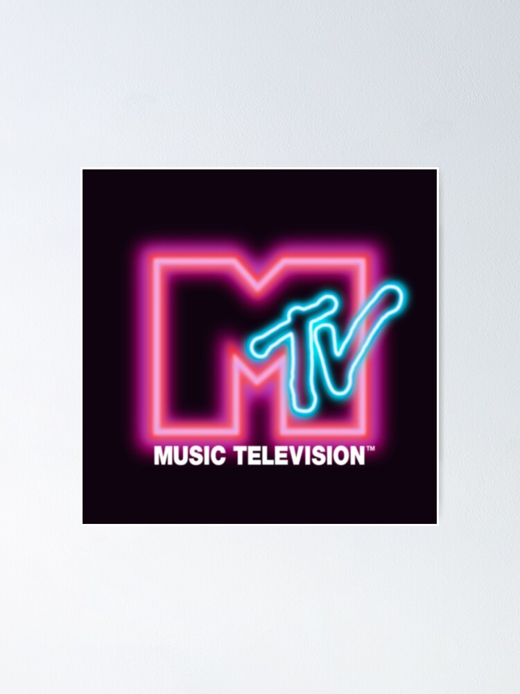 "MTV NEON" Poster for Sale by POP-ART-STUDIO | Redbubble