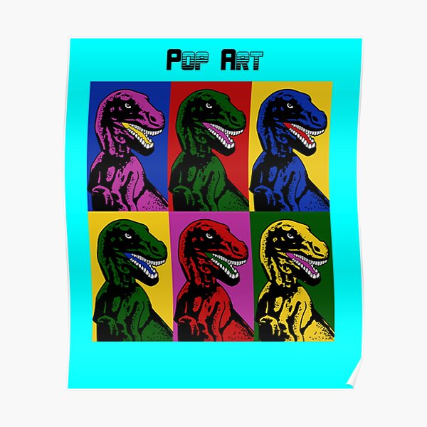 "Pop Art: Dinosaurs" Poster for Sale by mturns57 | Redbubble