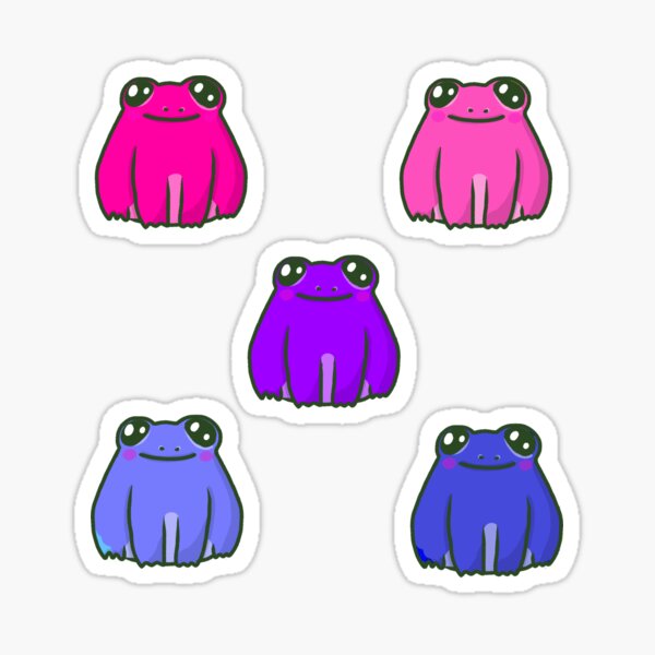 "froggy friends: 1" Sticker for Sale by casserolestan | Redbubble