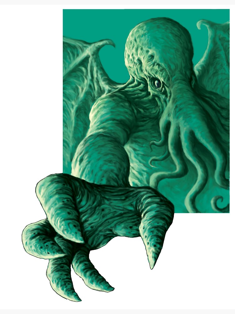 "Hand of Cthulhu" Sticker by pmoodie | Redbubble