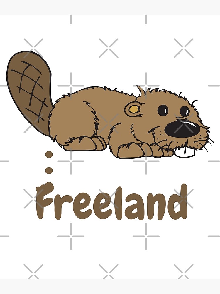 "Chrystia Freeland Beaver Pooping 1" Poster for Sale by KomarDesigns ...