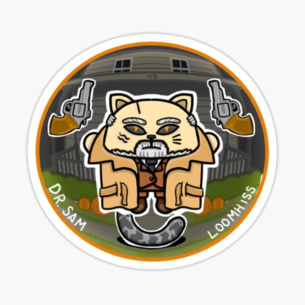 "Dr. Sam Loom-hiss Essential" Sticker for Sale by hg49bn | Redbubble