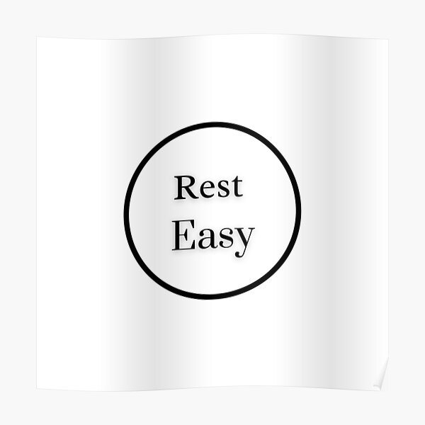 "Positive Rest Easy" Poster for Sale by RavenlysShop | Redbubble