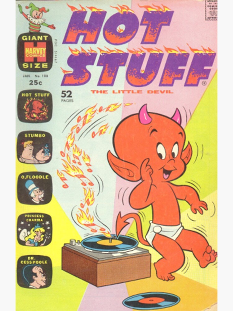 "Hot Stuff" Sticker for Sale by katbatop | Redbubble