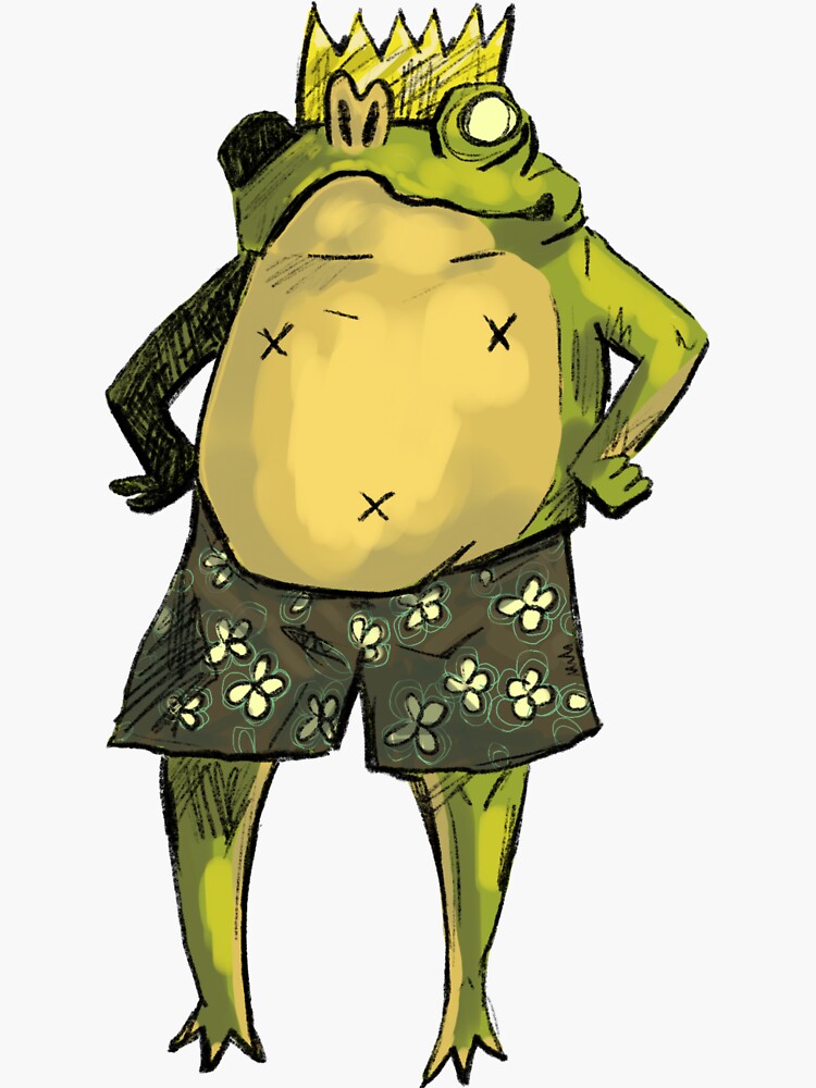 "Confident Frog " Sticker for Sale by Skwid-Inc | Redbubble
