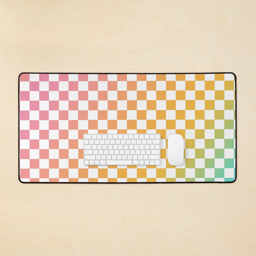 "colorful rainbow checks checkered checkerboard aesthetic pattern ...