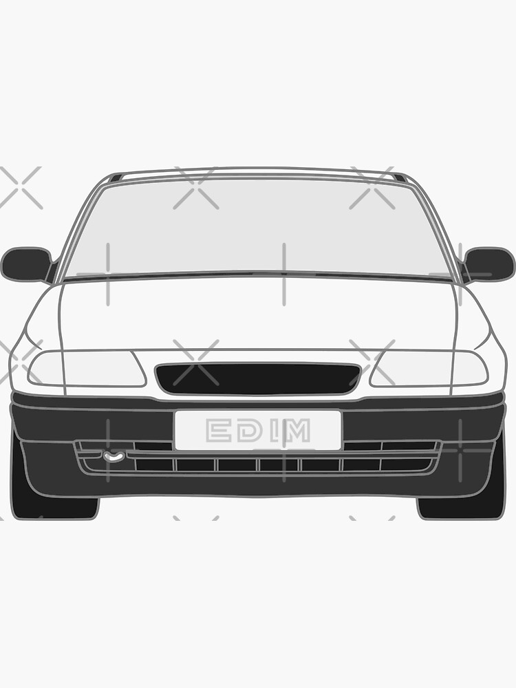 "Opel/Vauxhall Astra F 1992-2002 colored" Sticker for Sale by ...