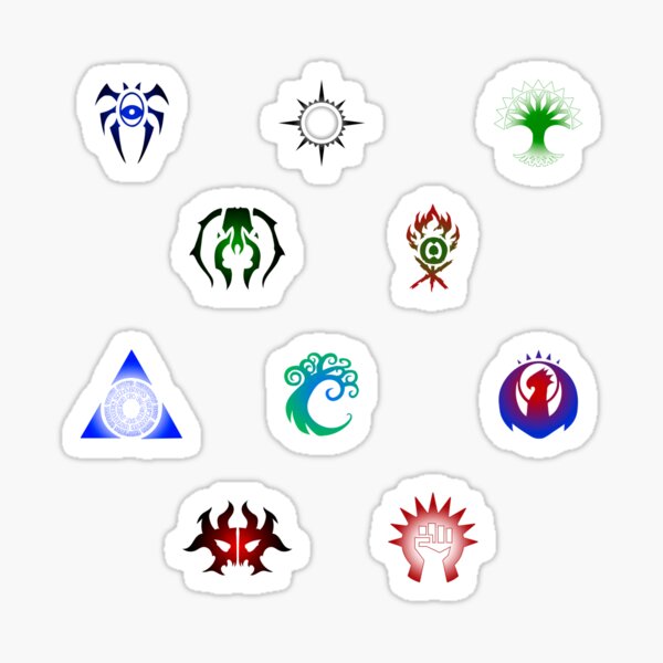 " Guilds of Ravnica" Sticker for Sale by loobsdigitalart | Redbubble