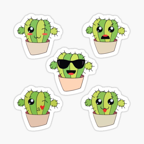 "cactus Sticker" Sticker for Sale by cutecrazytshirt | Redbubble