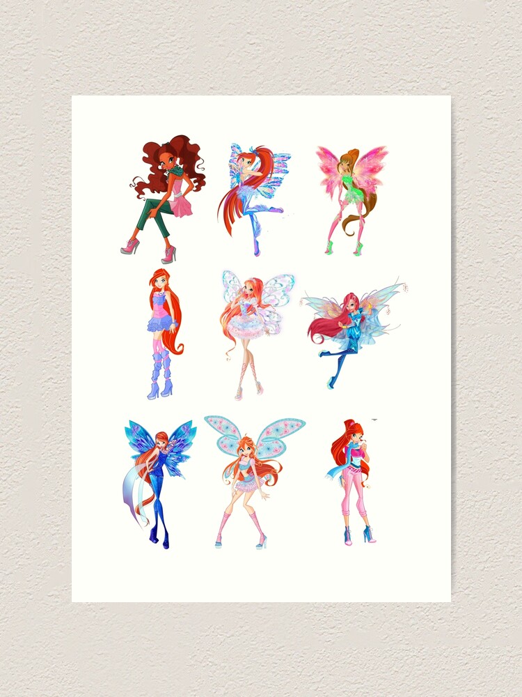 "winx club pack" Art Print for Sale by Maskan | Redbubble