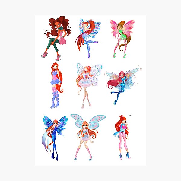"winx club pack" Photographic Print for Sale by Maskan | Redbubble